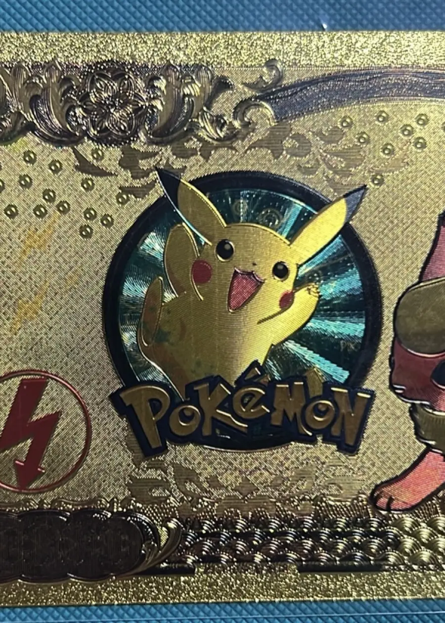 Flareon Pokemon Go Japanese Gold Money Metal Banknote 10000 Yen ...
