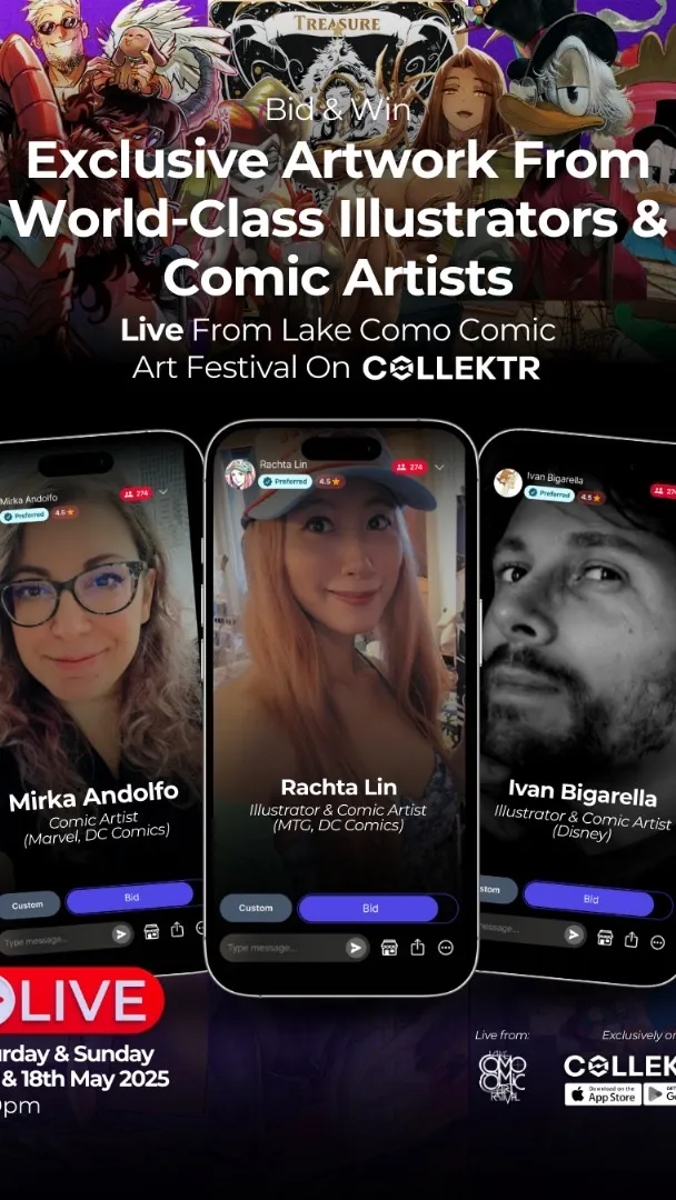 Rachta Lin Live From Lake Como Comic Art Festival - Livestream - Collektr
